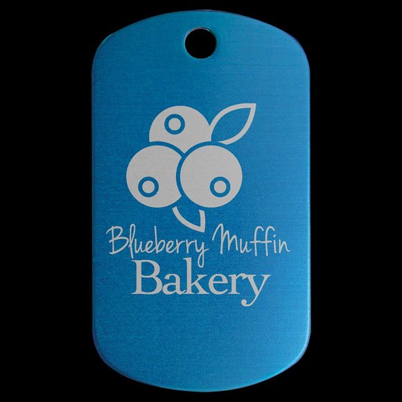 Etch & Burn | Accessories | Personalized Blue Dog Tag | Poshmark